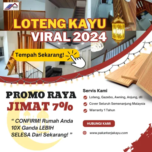 Tempah Loteng Kayu Viral 2024 - Pakar Kerja Kayu